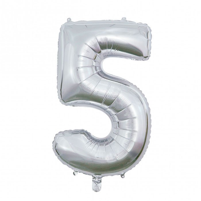 Globo Número 5 Plata - Cocottó